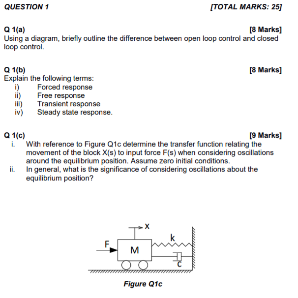 Solved QUESTION 1 [TOTAL MARKS: 25] Q 1(a) [8 Marks] Using a | Chegg.com