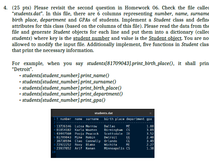 Solved 4. (25 pts) Please revisit the second question in | Chegg.com