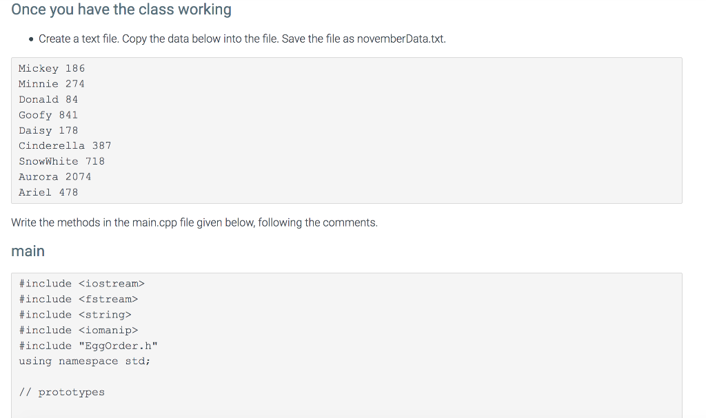 Solved Using the UML below, create a class called Egg Order. | Chegg.com