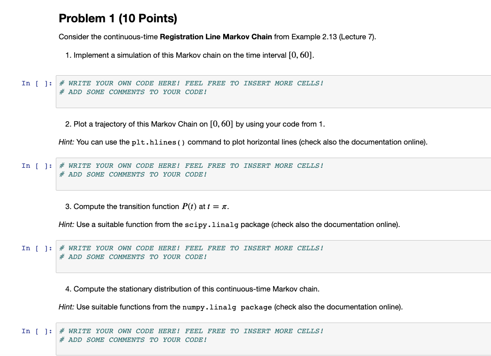 Example 2.13 (Registration Line – Queueing model) It | Chegg.com