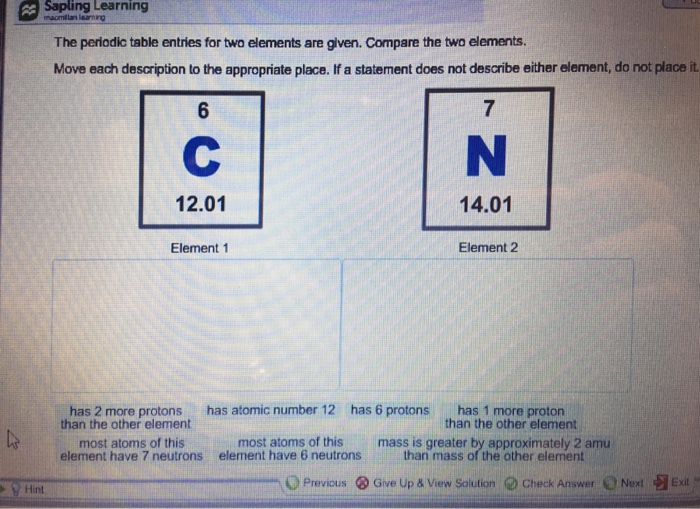 Solved: Sapling Learning Maomillan Laarning The Perlodic T... | Chegg.com