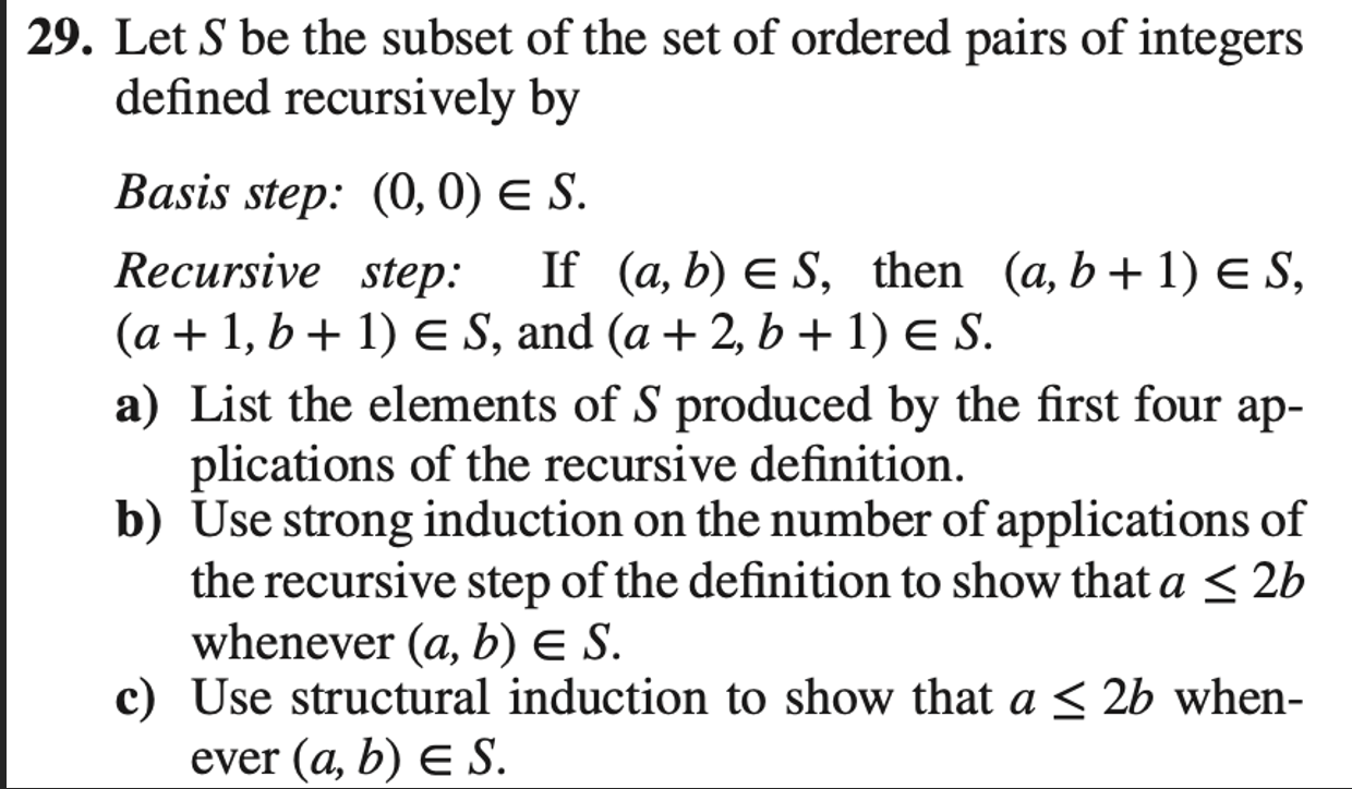 Solved 29. Let S be the subset of the set of ordered pairs | Chegg.com