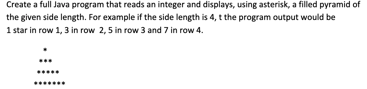 Solved Create a full Java program that reads an integer and | Chegg.com