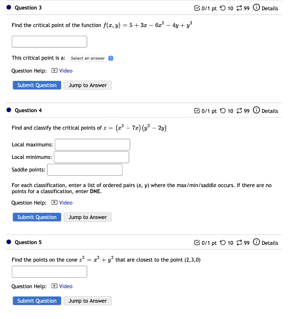 Solved f(x,y)=2x2−2x+4y+5y2 Enter your answer as a number | Chegg.com