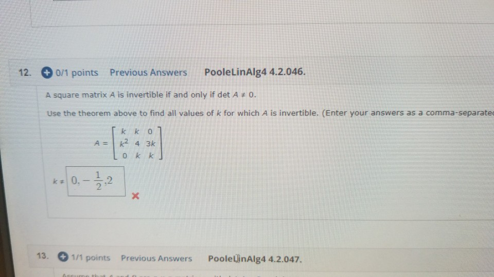 Solved PooleLinAlg4 4.2.046 0/1 points Previous Answers 12. | Chegg.com
