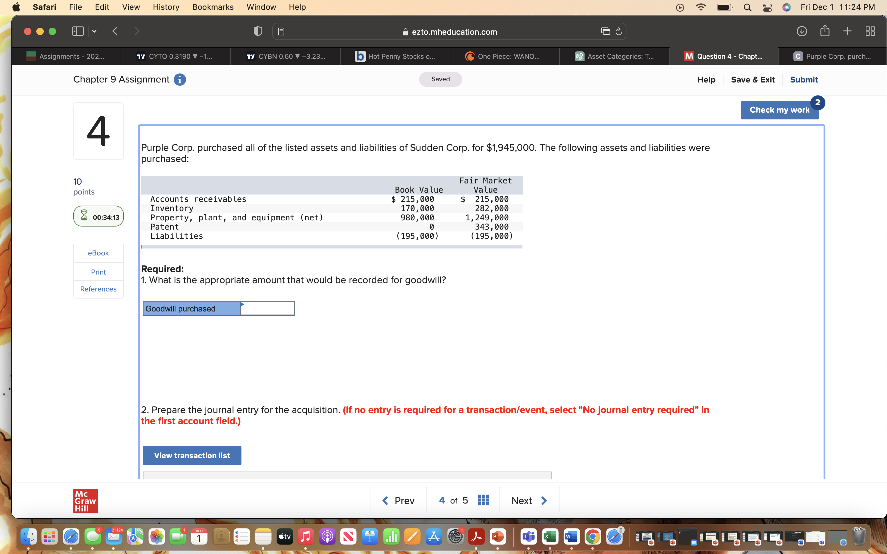 Solved Assignments -202 . พข CYTO 0.3190 xx-1 CYBN 0.60 ₹ | Chegg.com