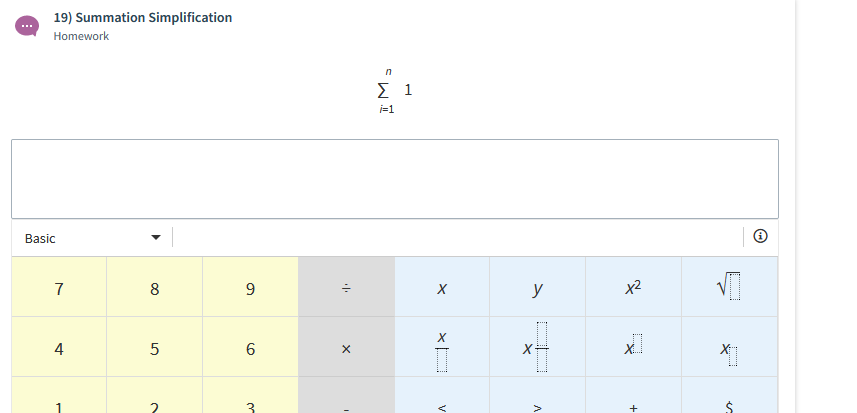 Solved 20) Summation Simplification, Again Homework n Σ η | Chegg.com