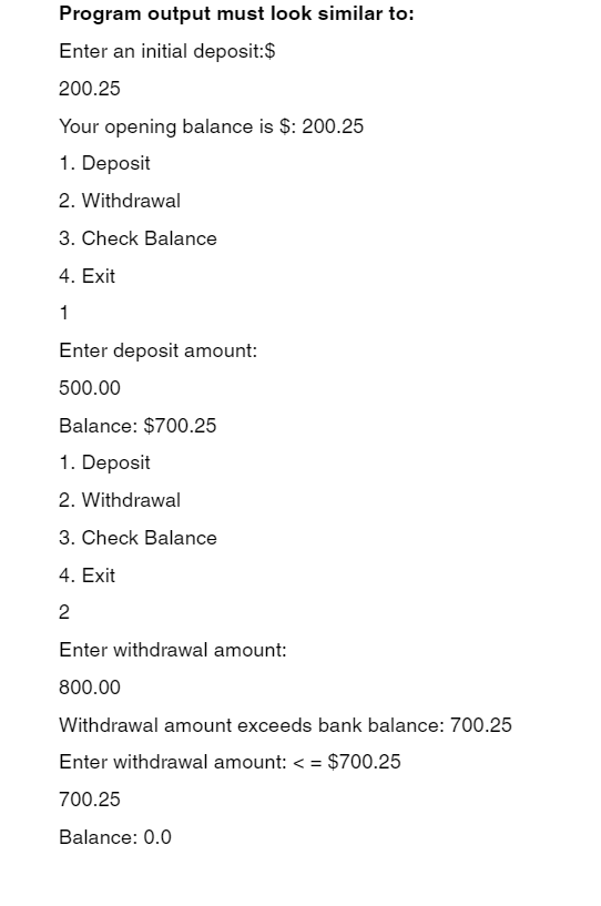 Solved Part I-Write Java code for the BankAccount | Chegg.com