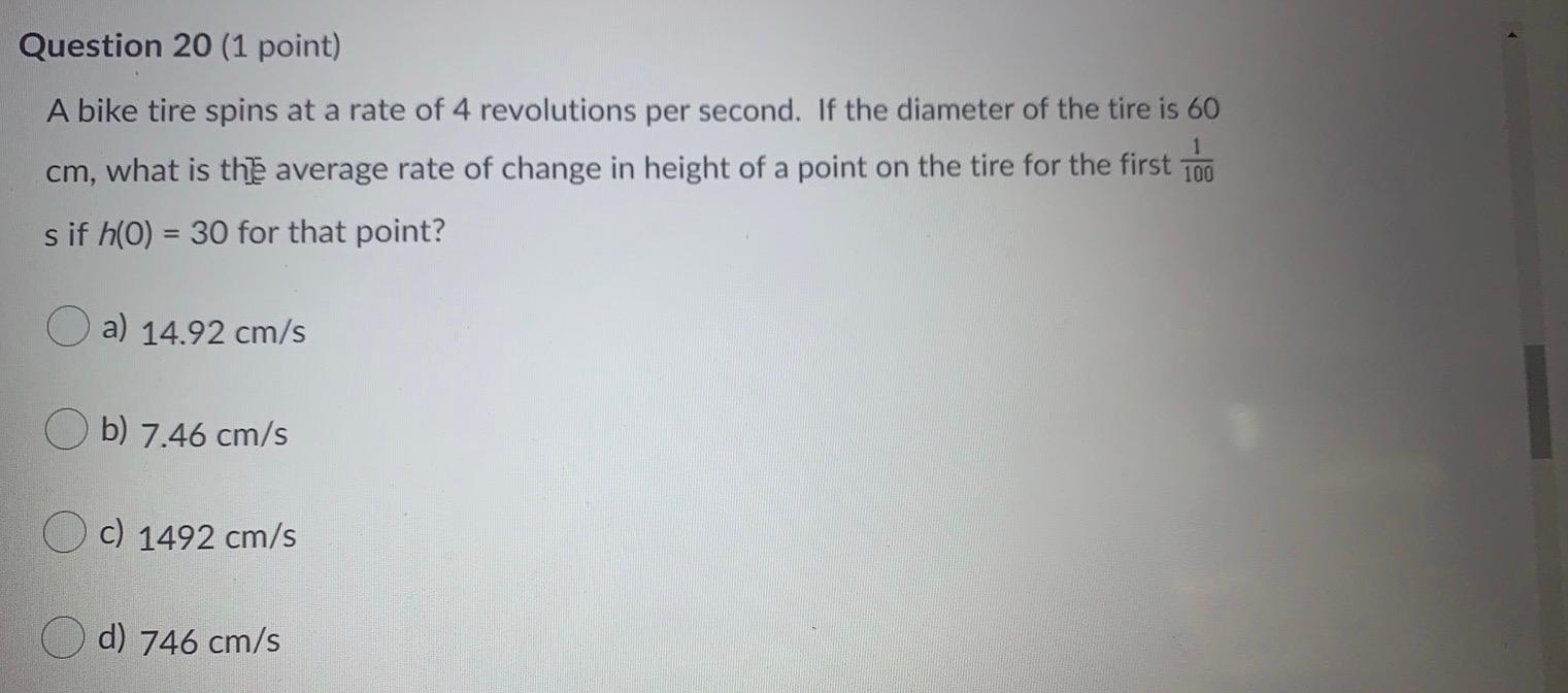 Solved Question 18 (1 point) A person running side to side | Chegg.com