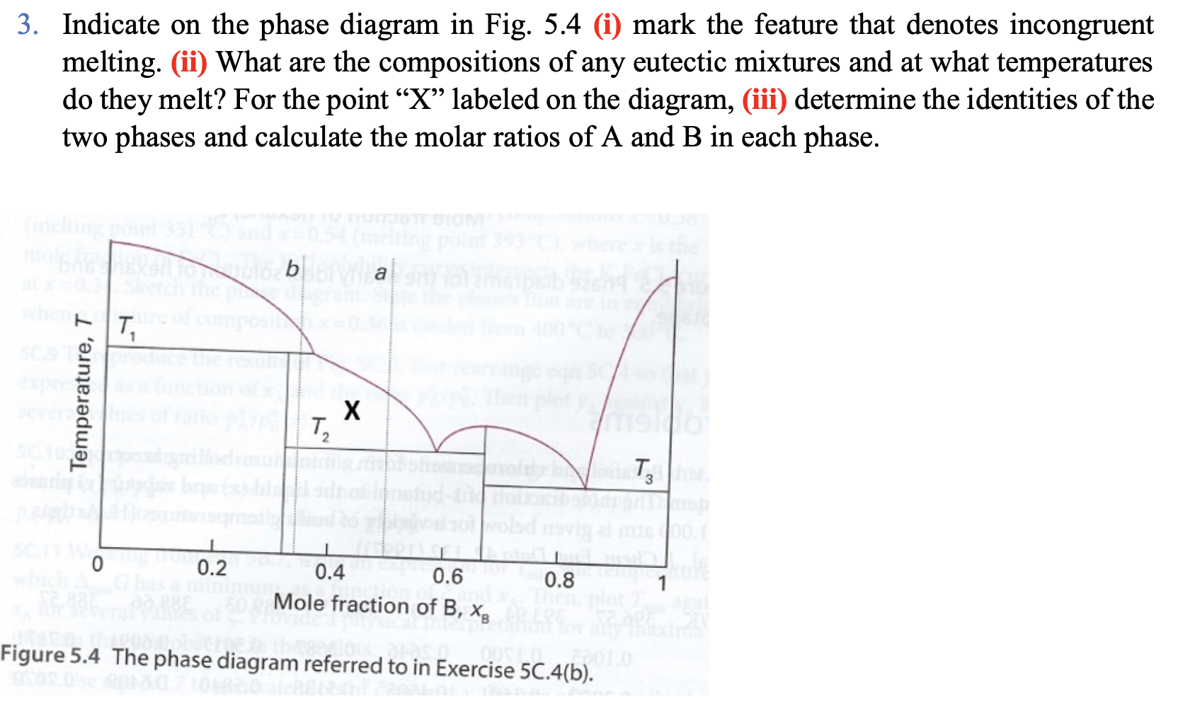 Solved 3. Indicate on the phase diagram in Fig. 5.4 (i) mark | Chegg.com