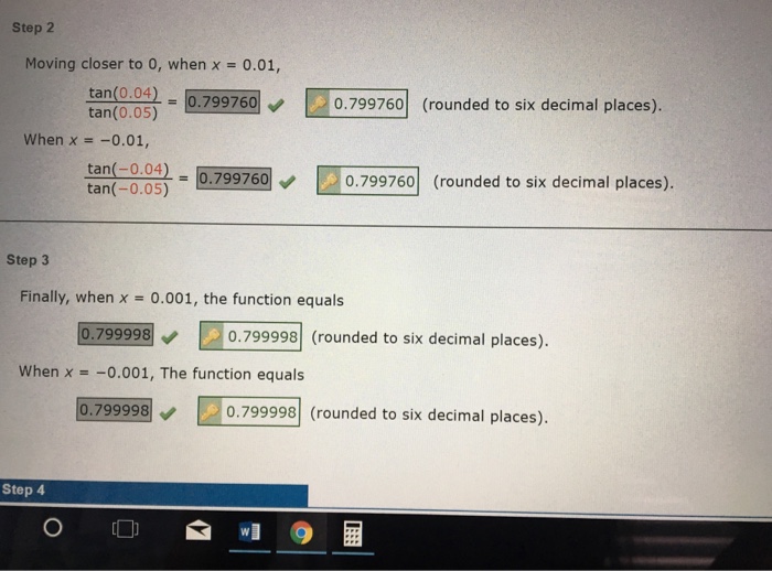 Solved Tutorial Exercise Use a table of values to estimate | Chegg.com Solved Tutorial Exercise Use a table of values to estimate | Chegg.com