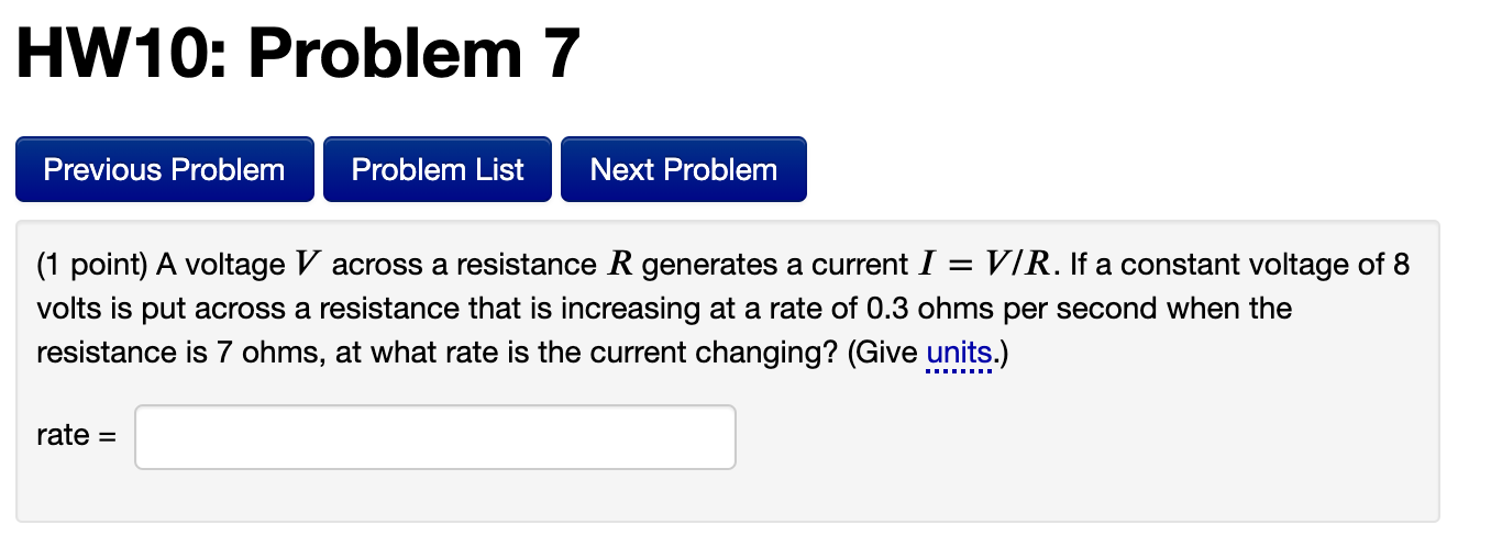 Solved HW10: Problem 7 Previous Problem Problem List Next | Chegg.com