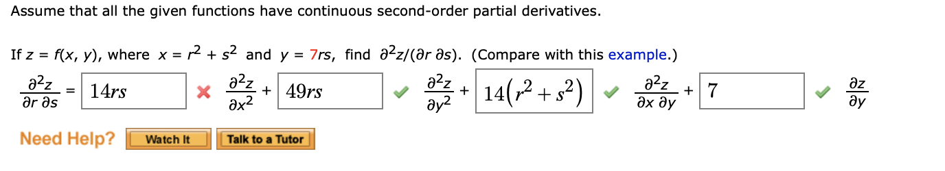 Solved Assume That All The Given Functions Have Continuous