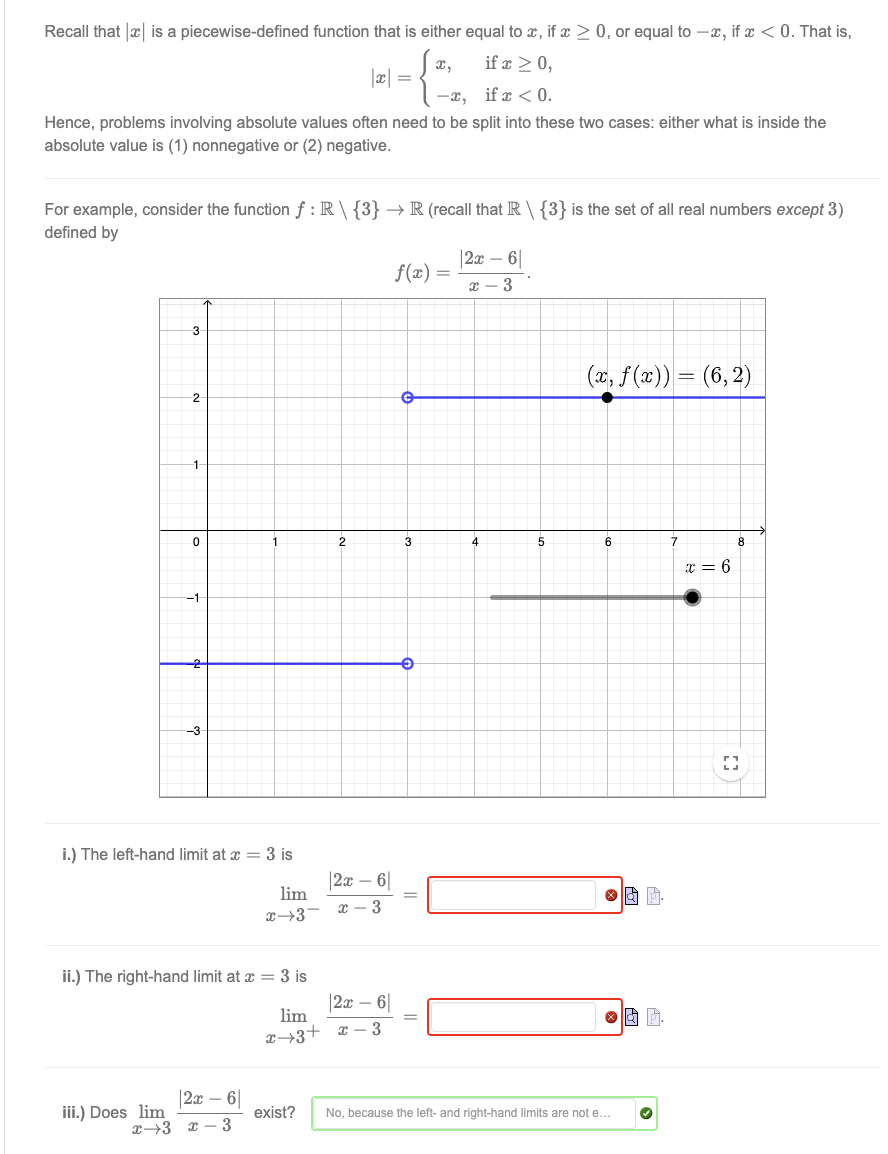 Solved Recall that ∣x∣ is a piecewise-defined function that | Chegg.com