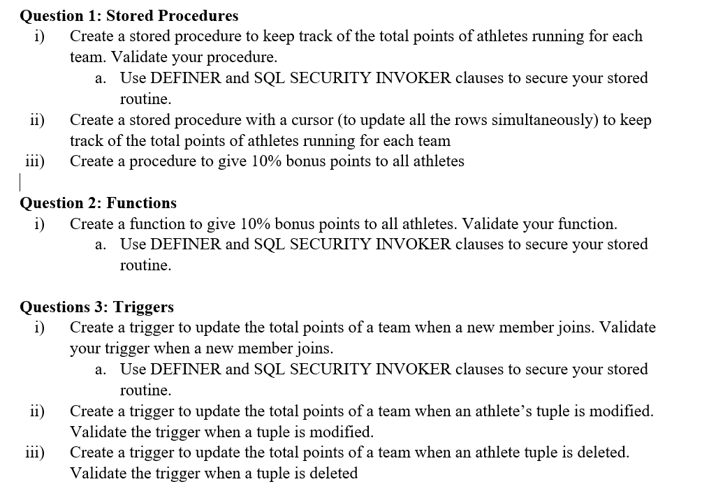 Solved TOPIC: Database, MySQL Answer the questions: Clearly | Chegg.com