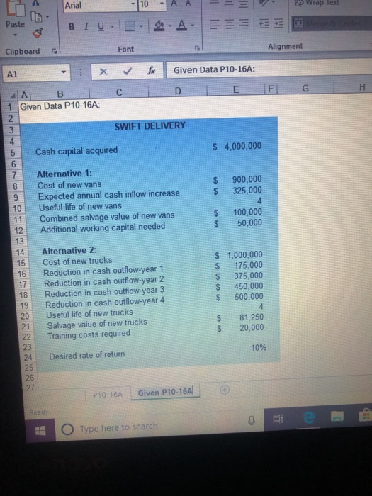 Solved Arial 10A A ce Wrap Text Paste Clipboard Font | Chegg.com