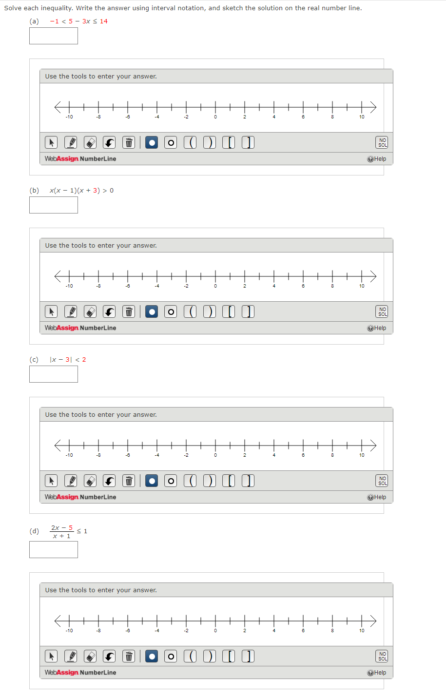 Solved Solve each inequality. Write the answer using | Chegg.com