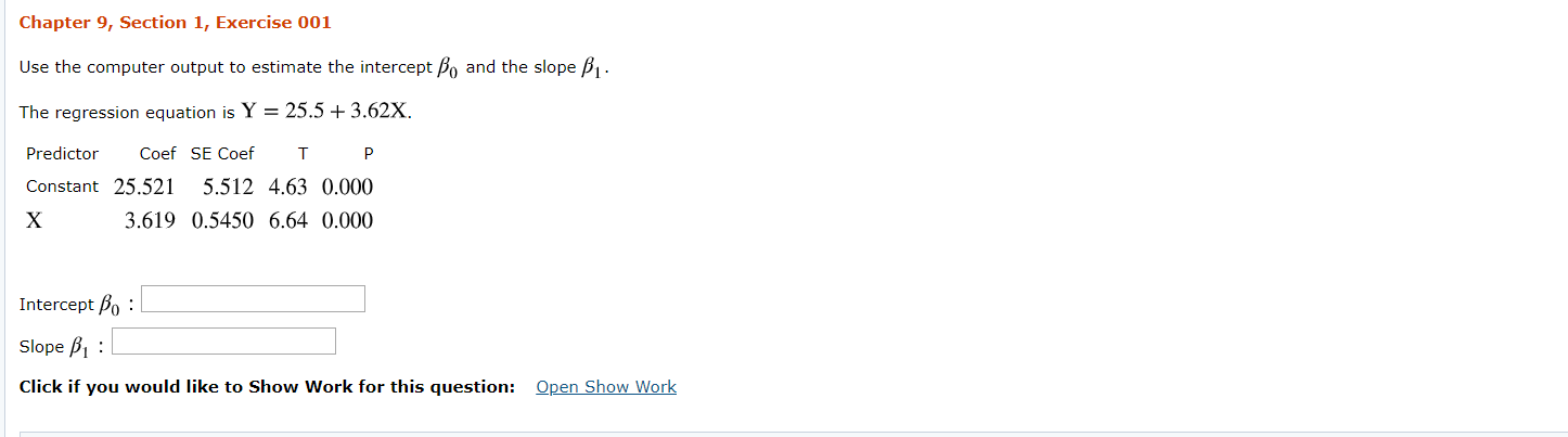 Solved Chapter 9, Section 1, Exercise 001 Use the computer | Chegg.com