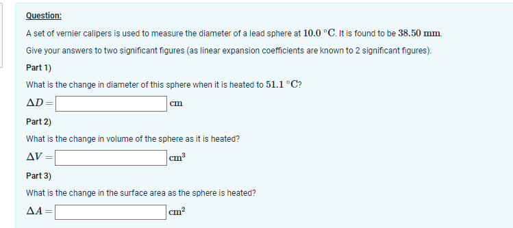Solved Question: A set of vernier calipers is used to | Chegg.com