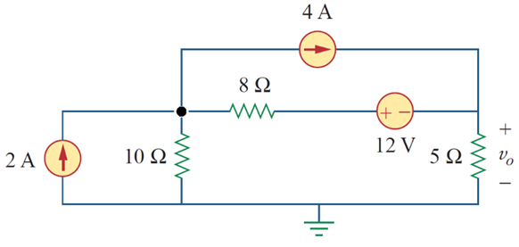 Solved Solve the electric circuit to find the value of v0 | Chegg.com