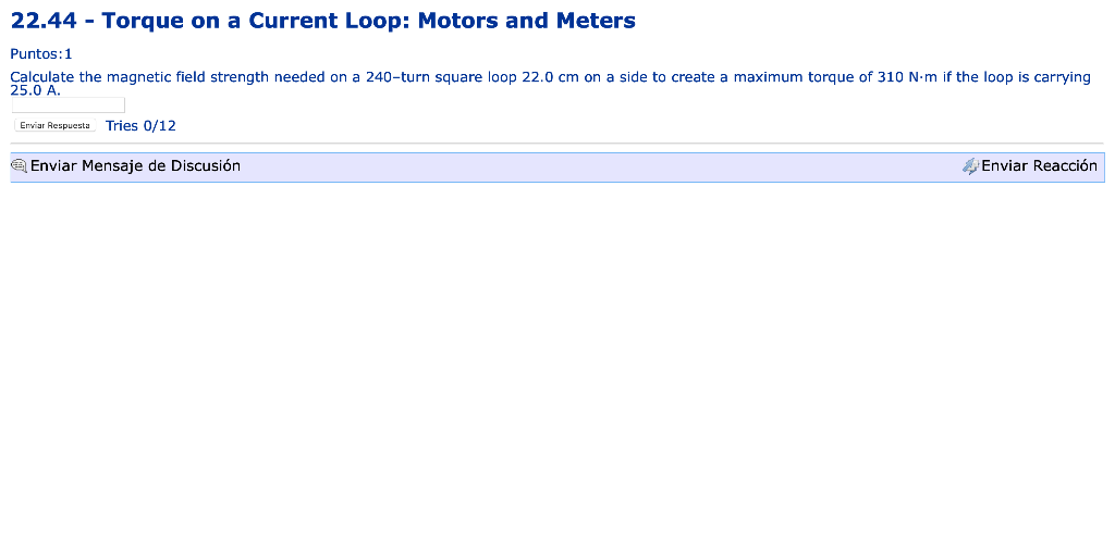 Solved 22.44 - Torque on a Current Loop: Motors and Meters | Chegg.com
