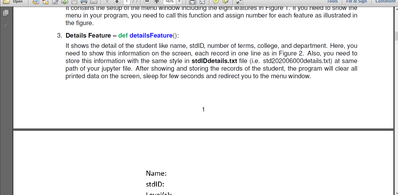 Develop a menu driven complete program that can | Chegg.com