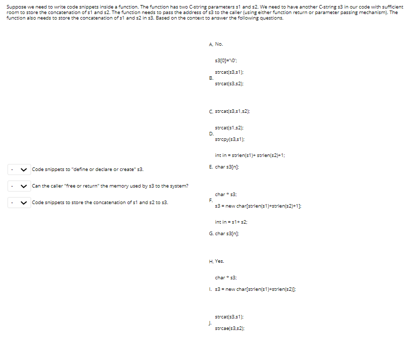 Solved Suppose we need to write code snippets inside a | Chegg.com