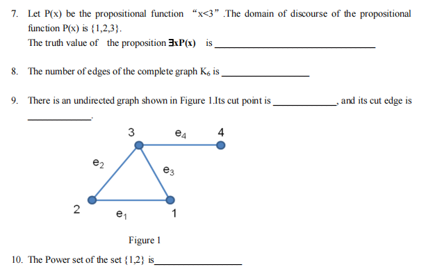 Solved 7 Let P X Be The Propositional Function X