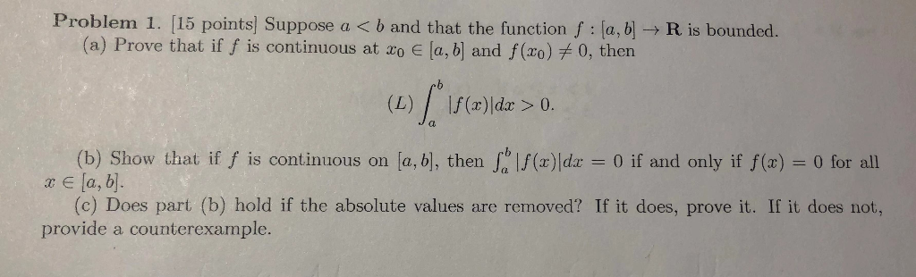 Solved Problem 1. (15 points) Suppose a