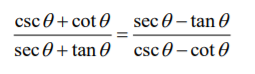 Solved csc@+cot_sec 0 - tan sec + tan esc-cot | Chegg.com