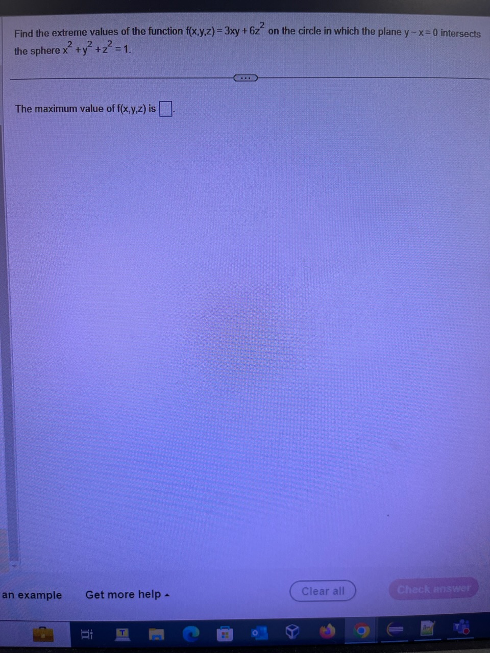 Solved Find the extreme values of the function | Chegg.com