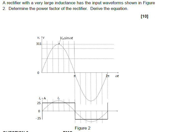 [solved] A Rectifier With A Very Large Inductance Has The