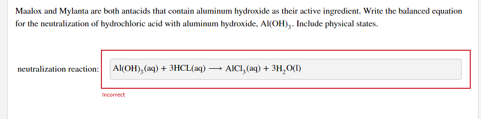 Solved Maalox and Mylanta are both antacids that contain | Chegg.com