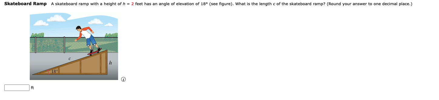 Solved Skateboard Ramp A skateboard ramp with a height of h | Chegg.com