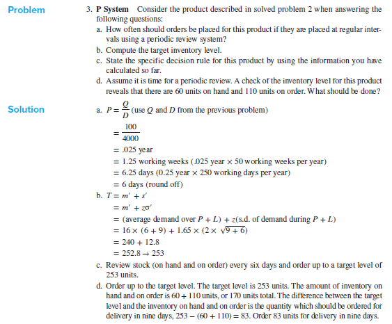 Solved Problem 2. Q System Part number XB-2001 has an annual | Chegg.com