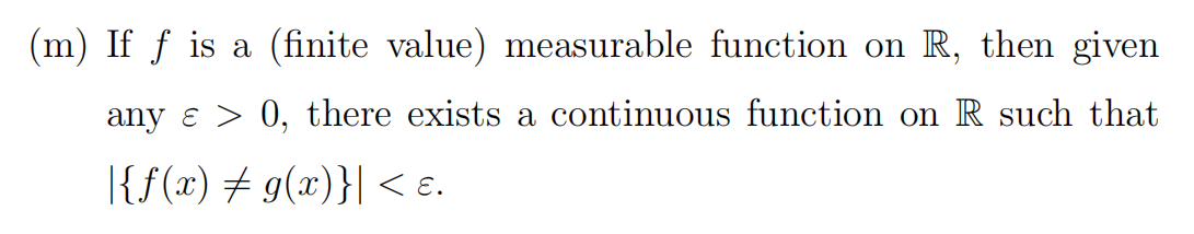 Solved M If F Is A Finite Value Measurable Function On