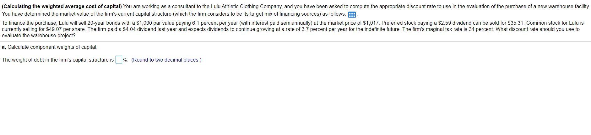 solved-calculating-the-weighted-average-cost-of-capital-chegg