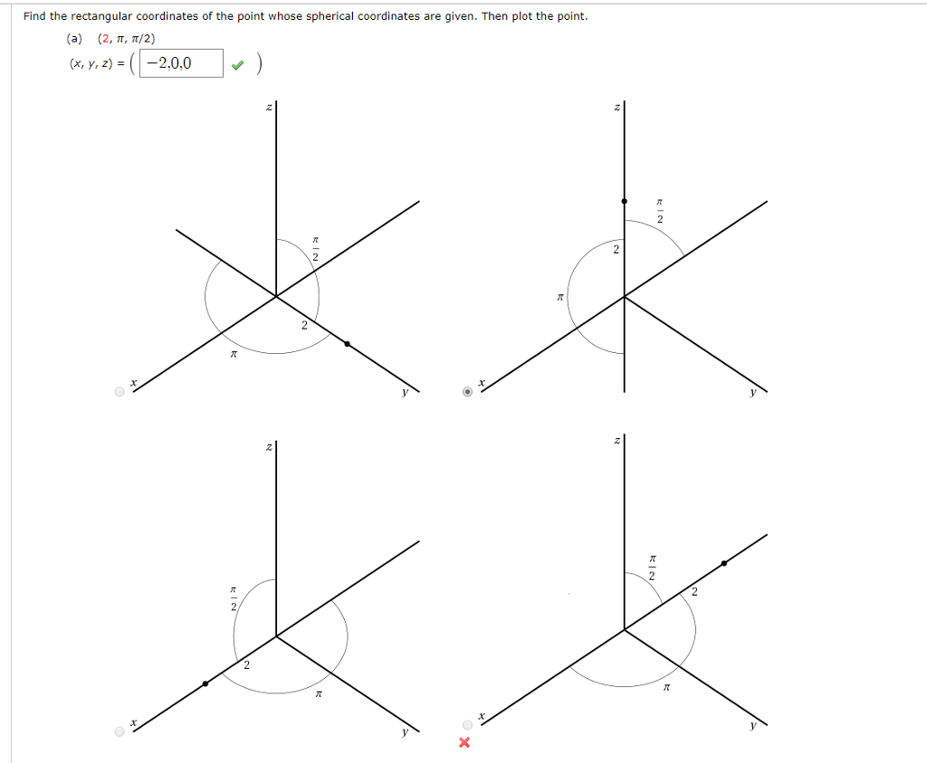 Solved Find the rectangular coordinates of the point whose | Chegg.com