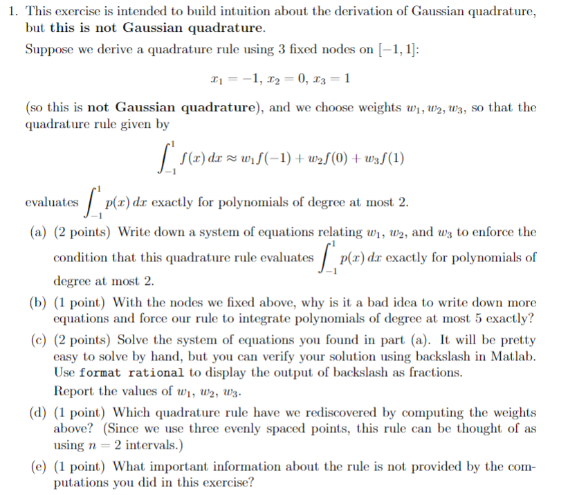 Solved This exercise is intended to build intuition about | Chegg.com
