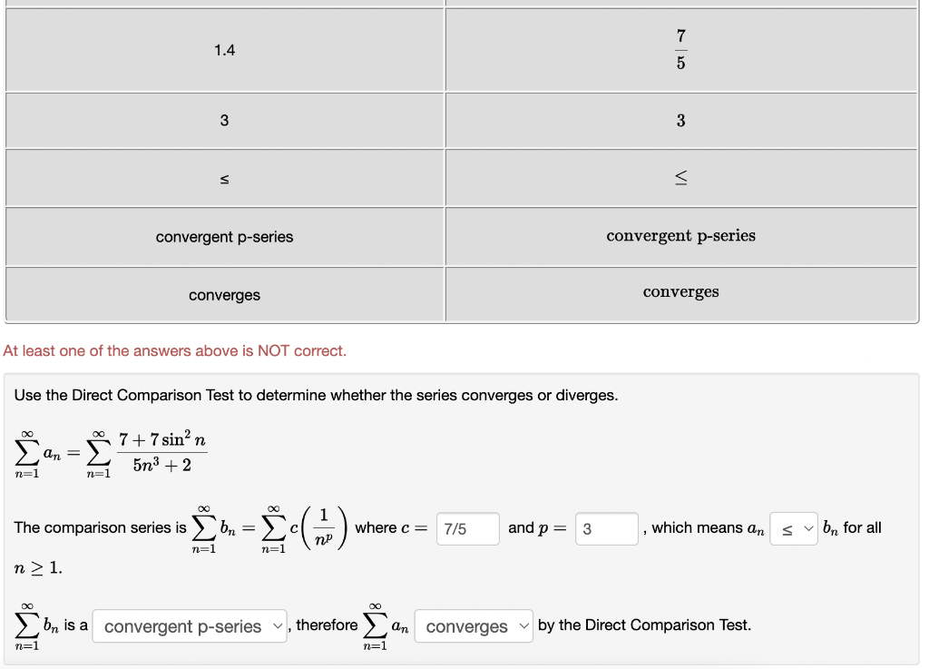 Solved At least one of the answers above is NOT correct. Use | Chegg.com