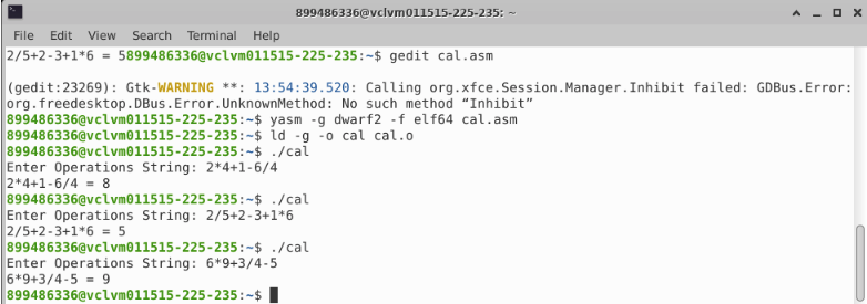 Solved . Use Tuffix in Linux system and YASM for assembly | Chegg.com
