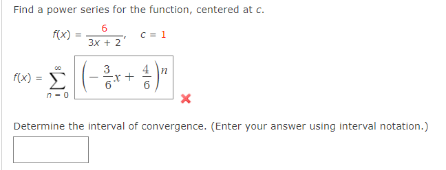 Solved Find a power series for the function, centered at c. | Chegg.com