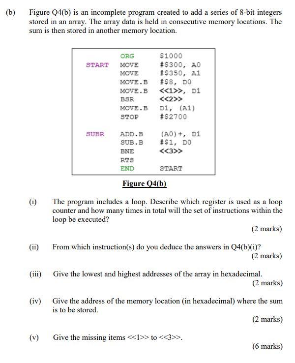 Question 4 This question is based on the EASY68K | Chegg.com