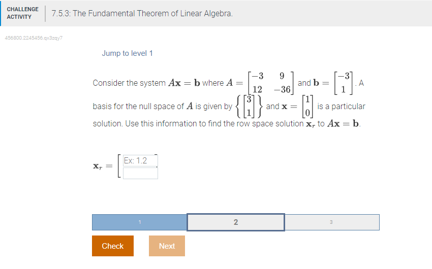 Solved For a certain subspace W, the orthogonal projection | Chegg.com