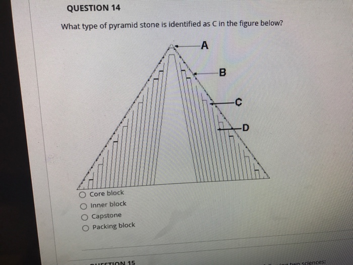 Solved QUESTION 14 What type of pyramid stone is identified | Chegg.com