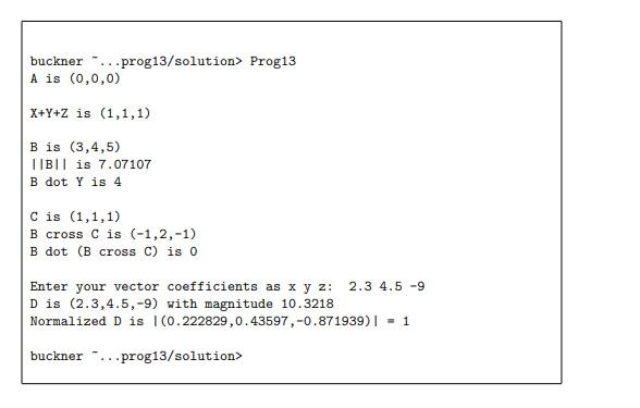 Solved Your boss needs a C++ data class which represents | Chegg.com