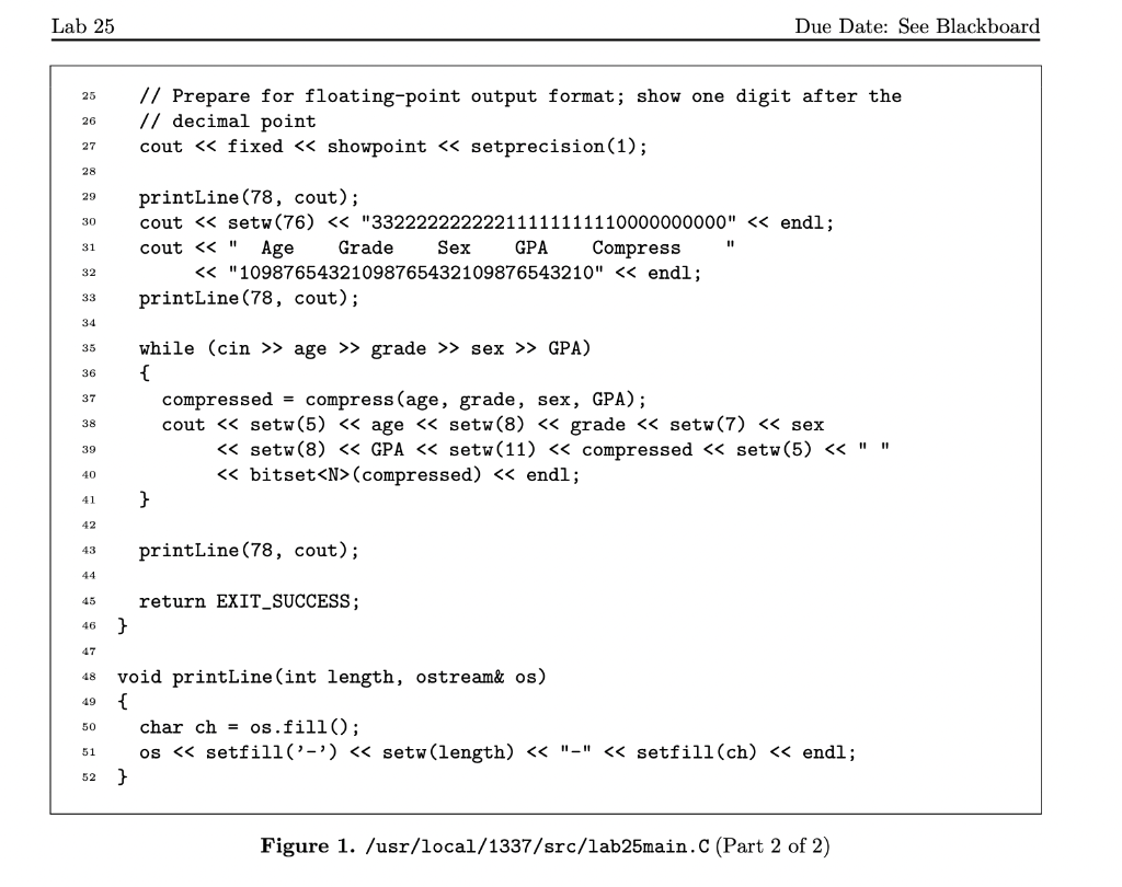 Solved Lab 25 Due Date: See Blackboard Source File: Input: | Chegg.com