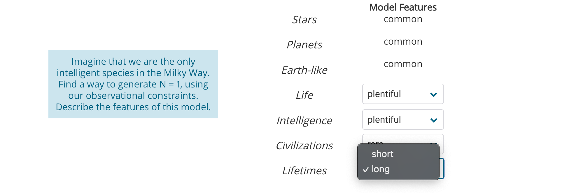 Solved Imagine that we are the only intelligent species in | Chegg.com