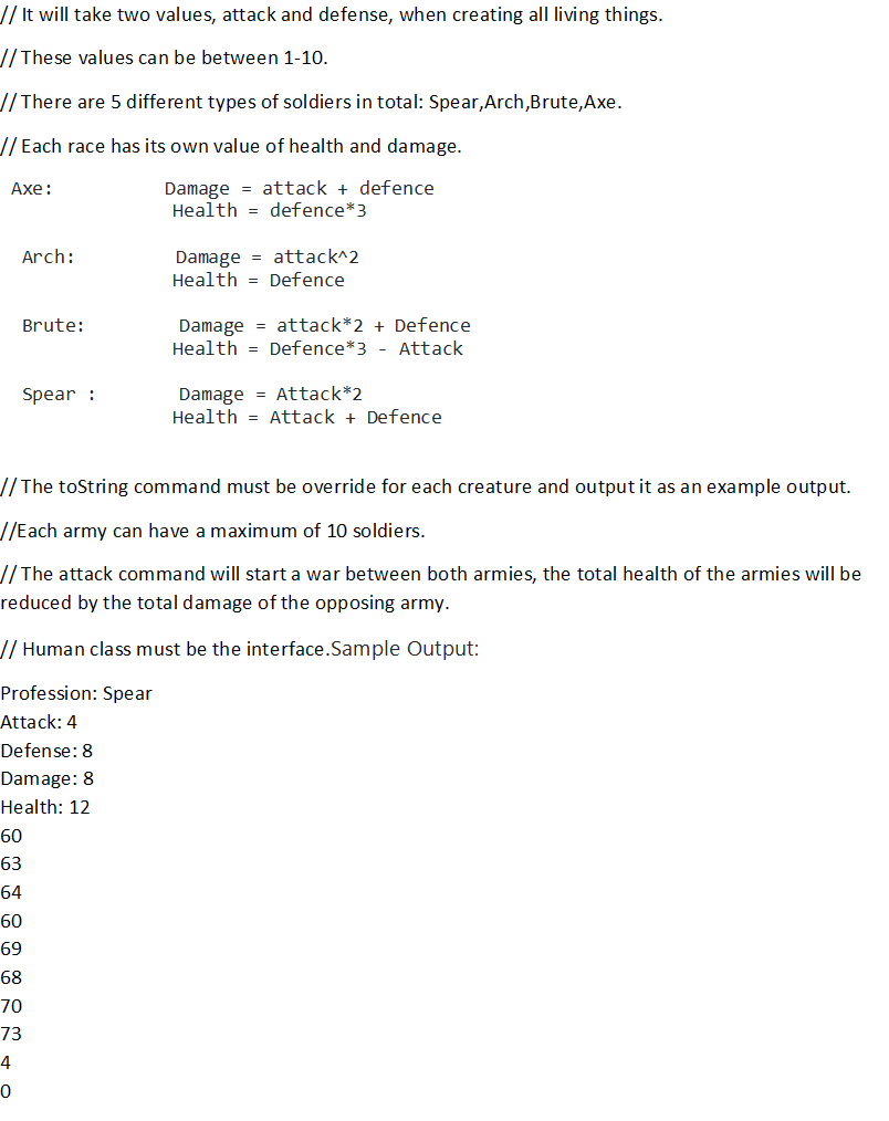 Solved // It will take two values, attack and defense, when | Chegg.com