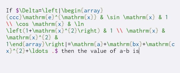 Solved If $\Delta=\left|\begin{array} {ccc} | Chegg.com